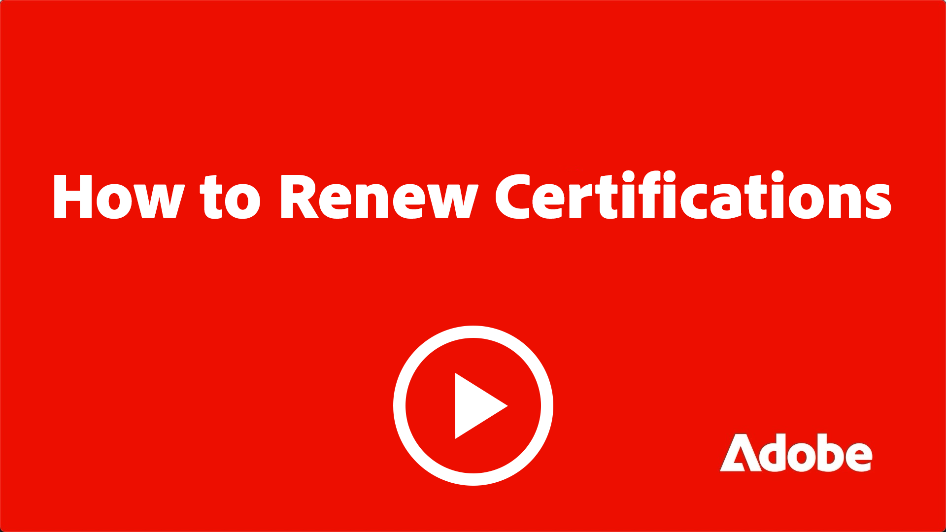 Adobe Digital Experience Certification Program | RockU